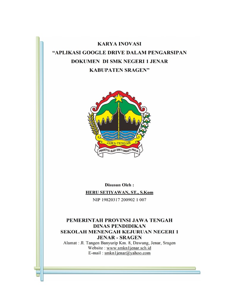 Aplikasi Google Drive di SMK Negeri 1 Jenar | PDF