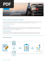 Client Risk Profile Questionaire | PDF | Investing | Banks