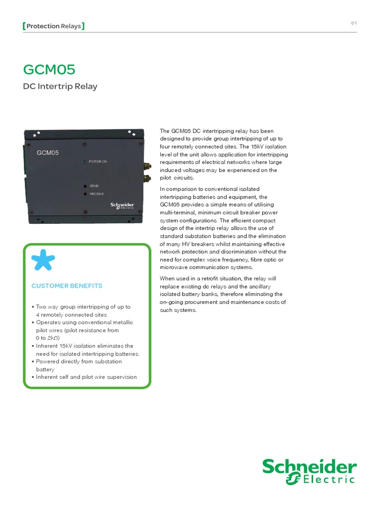 DC Intertrip Relay: Protection Relays Protection | PDF | Relay | Direct ...