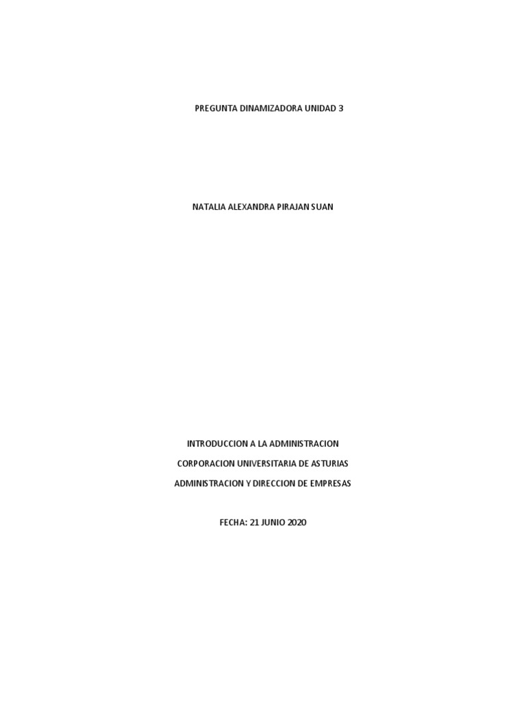 Pregunta Dinamizadora Unidad 3 | PDF | Steve Jobs | Planificación Pregunta Dinamizadora Unidad 3 | PDF | Steve Jobs | Planificación