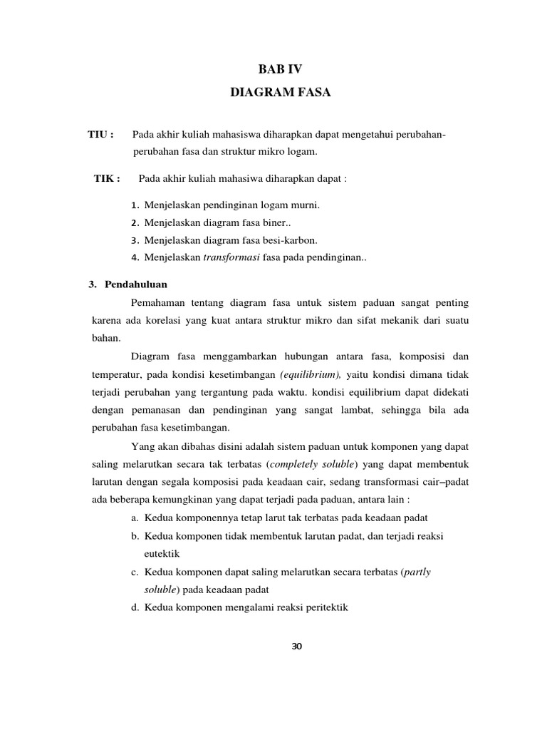 Bab Iv Diagram Fasa | PDF