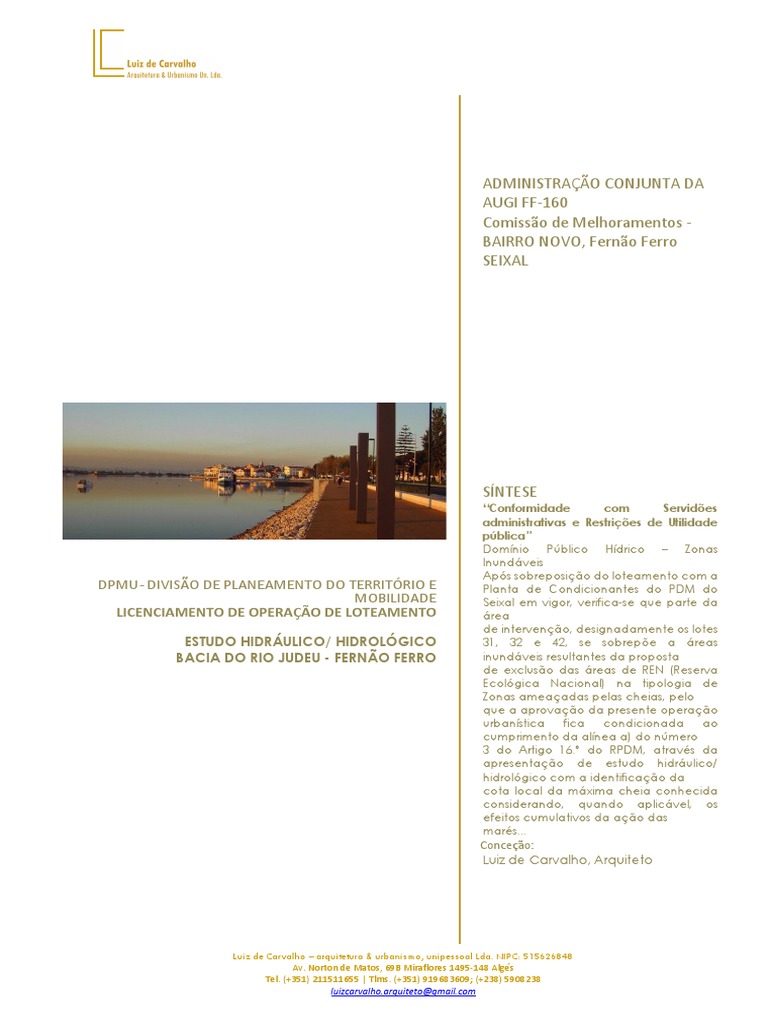 Estudo Hidrológico do Rio Judeu | PDF | Enchente | Bacia hidrográfica