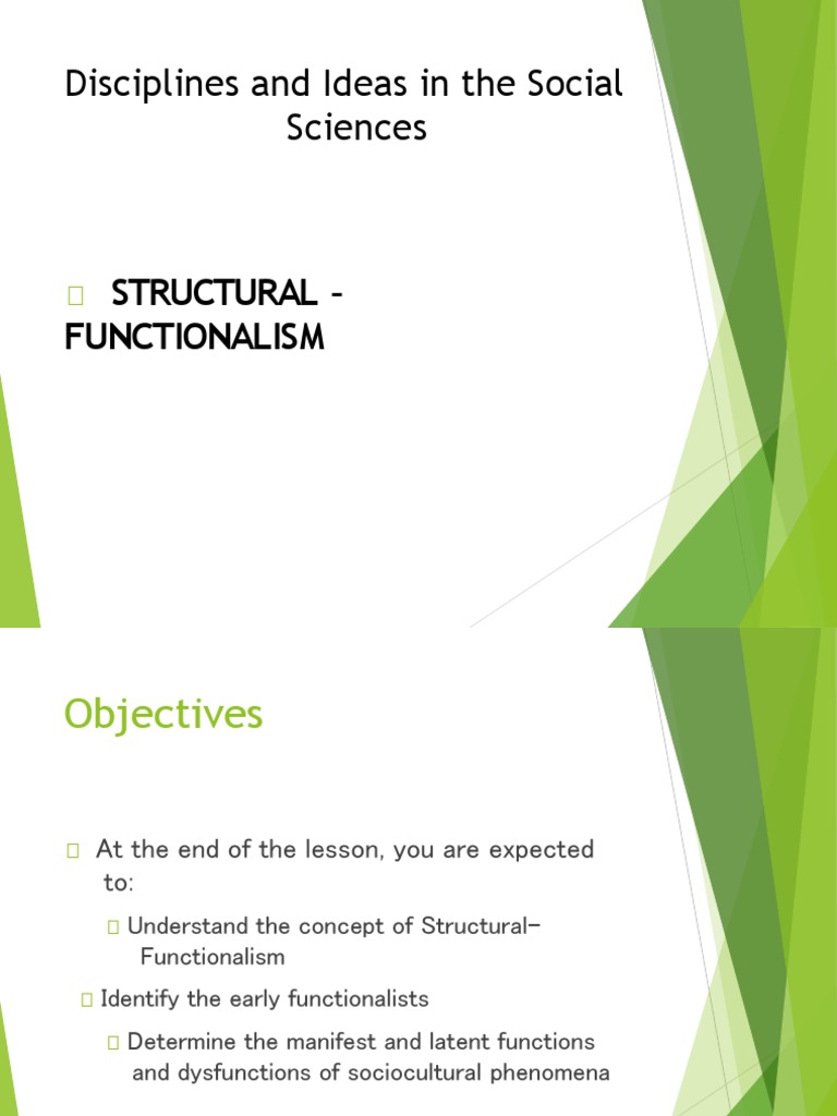 Disciplines and Ideas in The Social Sciences: Structural ...
