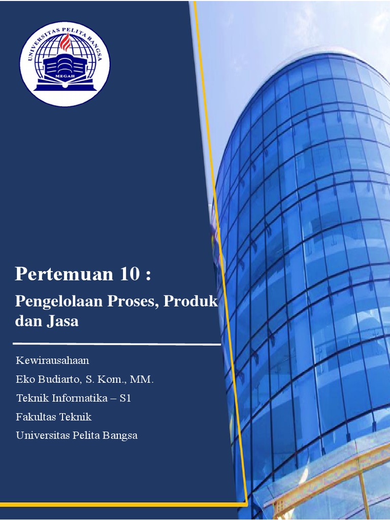 P10 - Pengelolaan Proses, Produk Dan Jasa | PDF