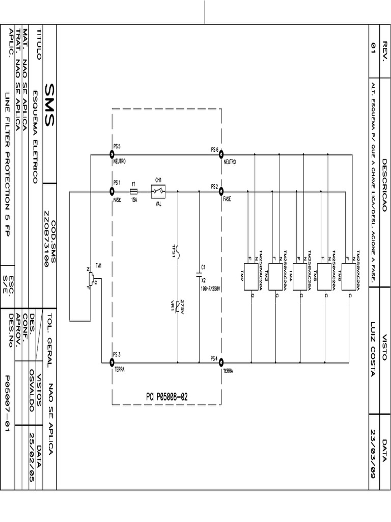 Esquema Filtro de Linha | PDF