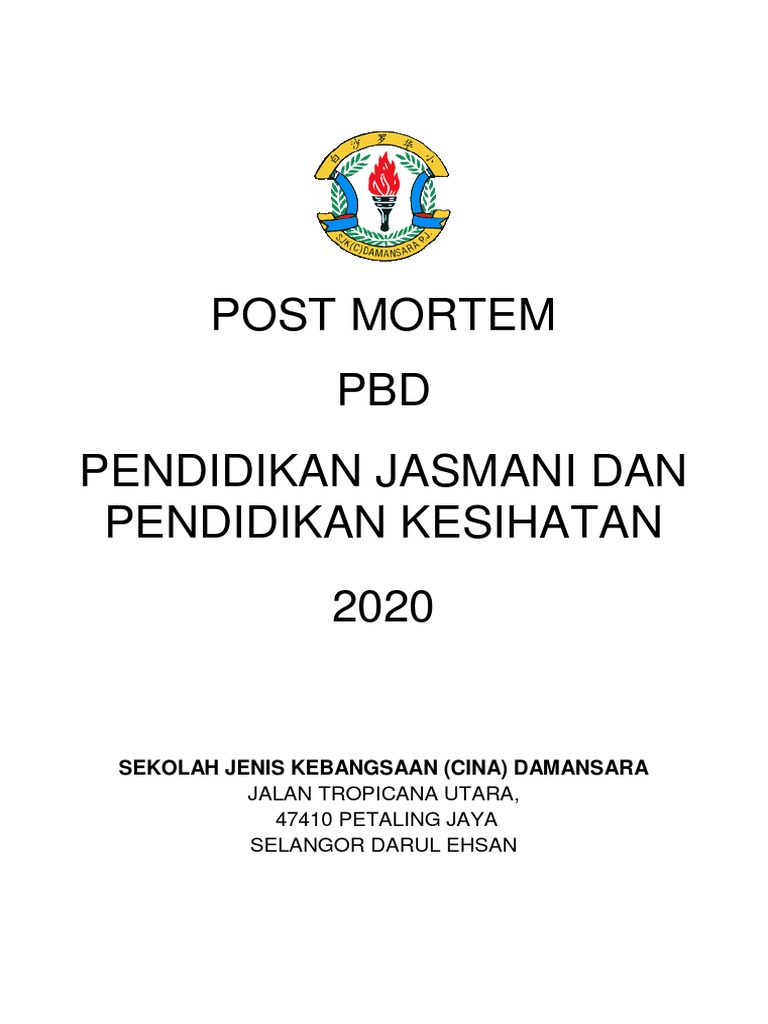 Post Mortem PBD PJPK 2020 | PDF