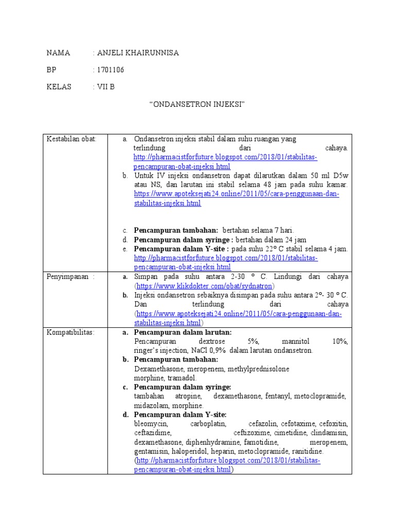 Ondansetron Injeksi | PDF