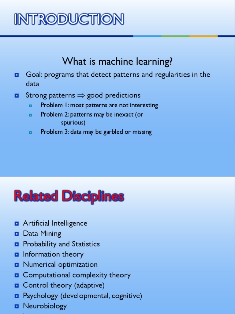Introduction To ML | PDF | Machine Learning | Support Vector Machine
