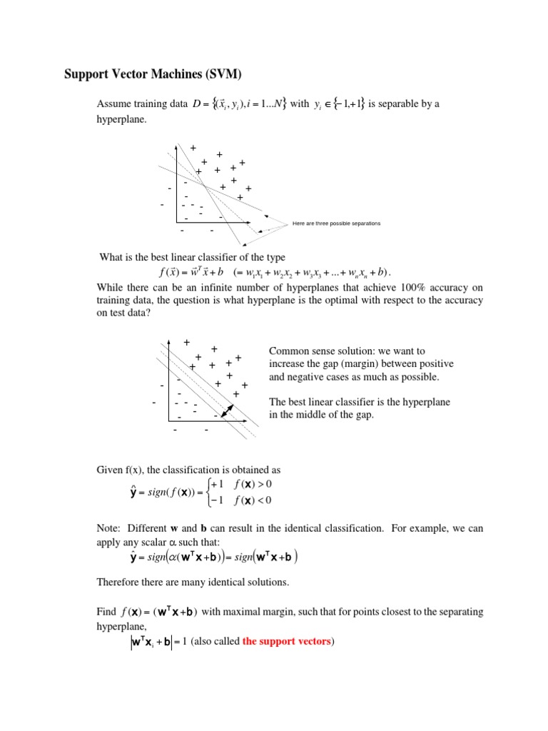 SVM Learning | PDF | Support Vector Machine | Mathematical Optimization