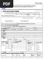 TESDA-OP-CO-05-F26 - Application Form For Assessment VGD | PDF