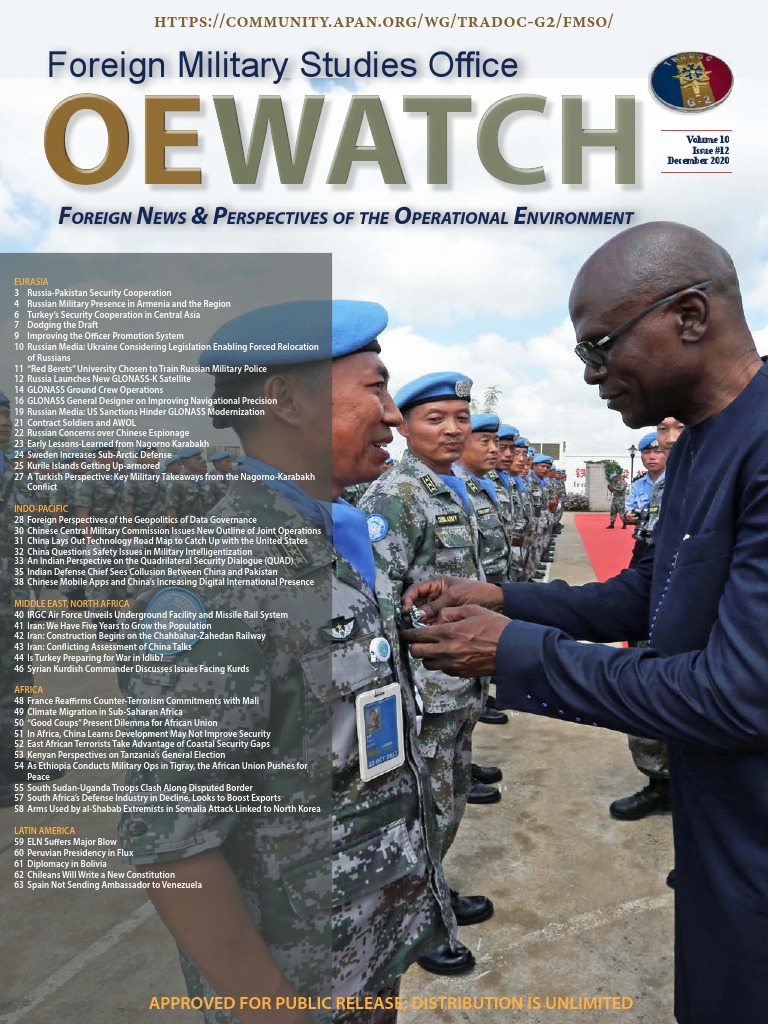 OE Watch, Vol 10, Issue 12 December 2020 | PDF | Armenia | Military