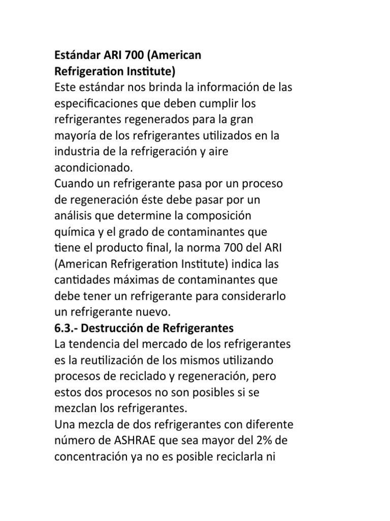 Estándar ARI 700 | PDF | Tecnología