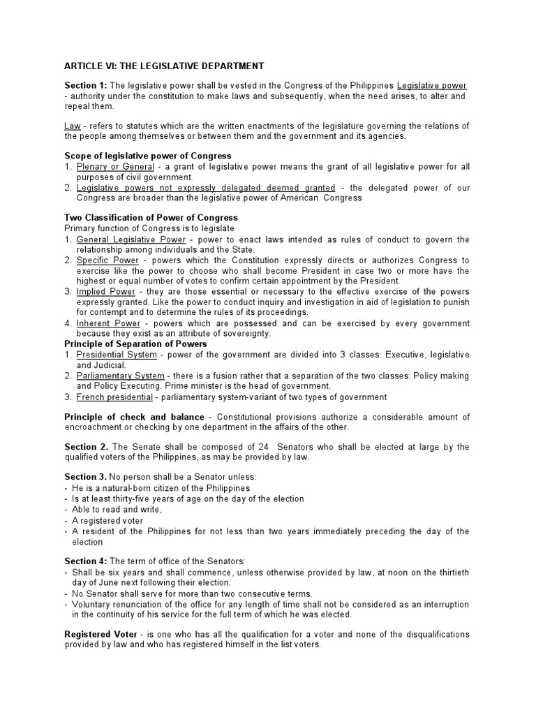 Legislative Branch Notes | PDF | United States Congress | American ...