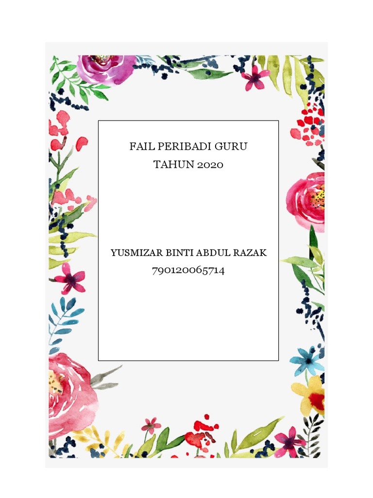 Fail Peribadi Guru | PDF