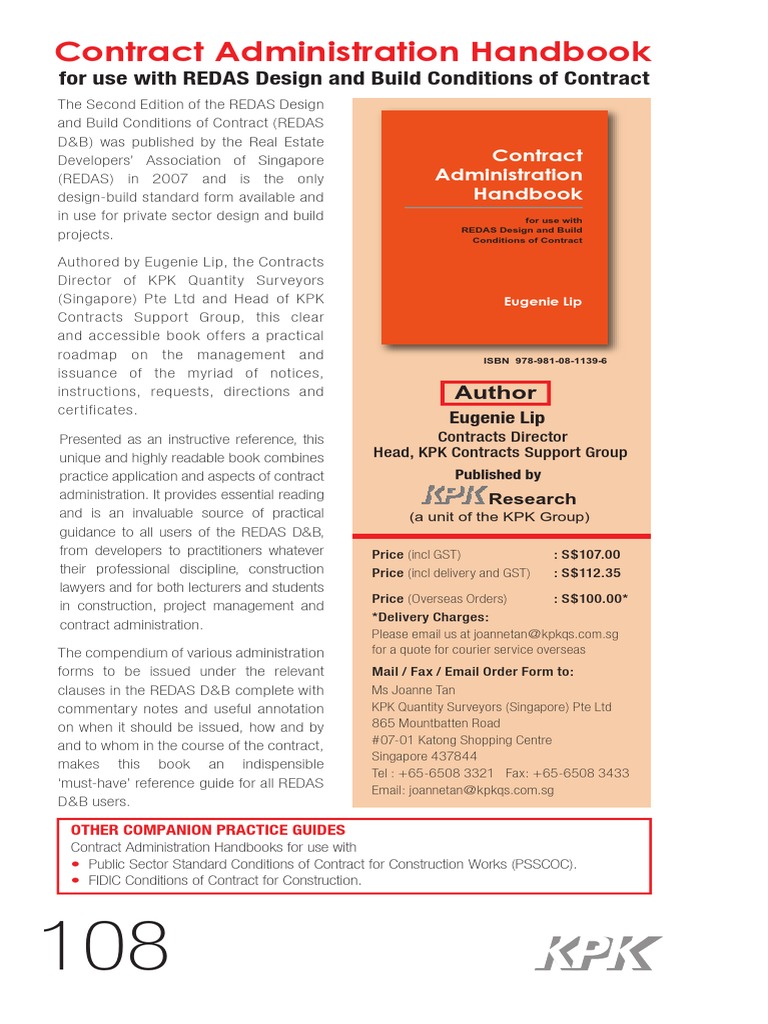 Contract Administration Handbook108 110 | PDF | Books | Business