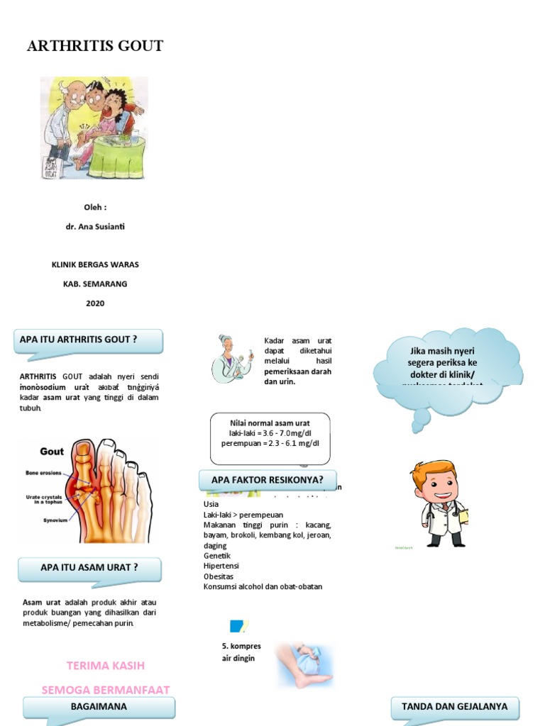Leaflet-Arthritis-Gout DR - Ana Bergas Waras | PDF