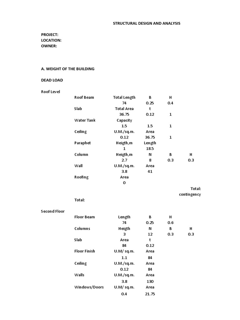 Structural Analysis Portal Method | PDF | Earthquake Engineering ...