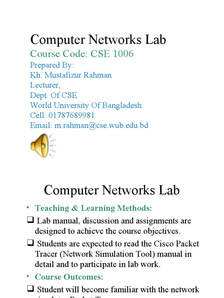 Computer Networks Lab: Course Code: CSE 1006 | PDF | Network Topology | Ethernet