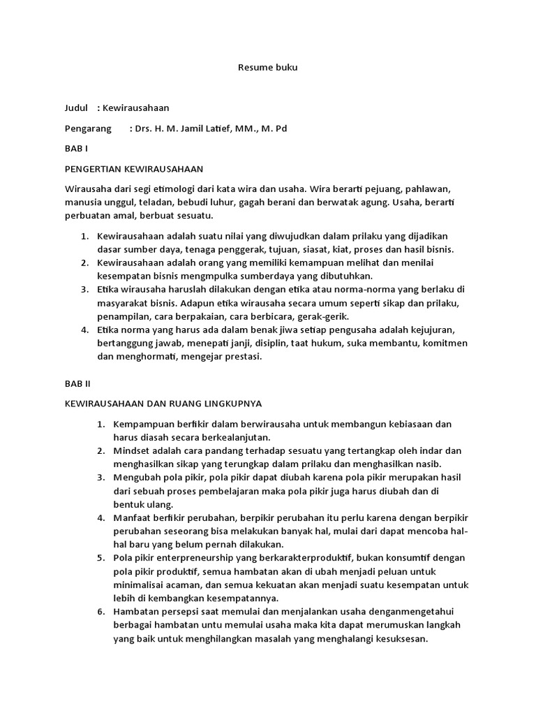 Resume Buku | PDF