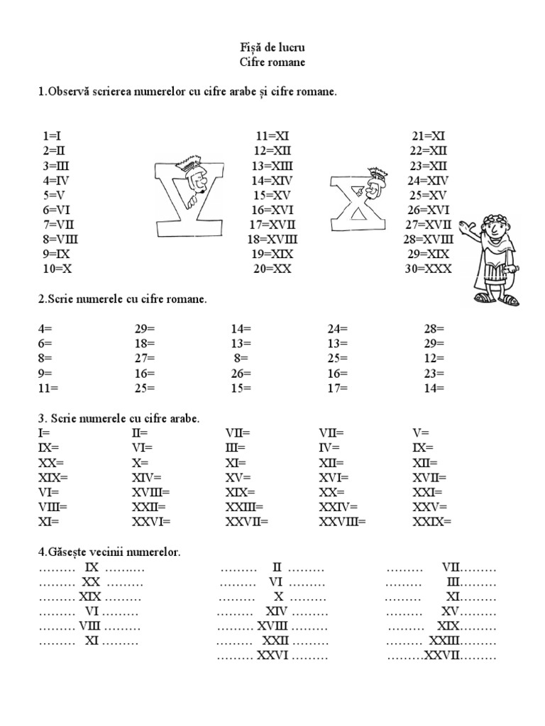1 Cifre Romane | PDF
