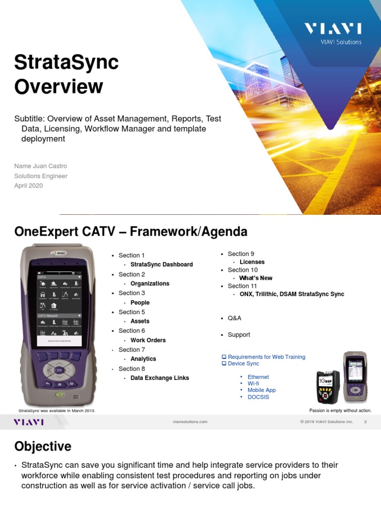 StrataSync Overview Public Webinar - Cable Access Template PDF April 22 ...