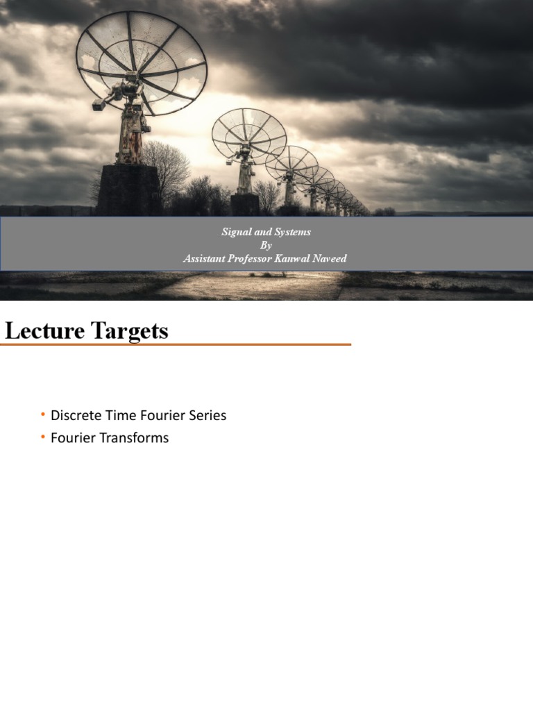 Fourier Series 3 | PDF | Fourier Transform | Convolution