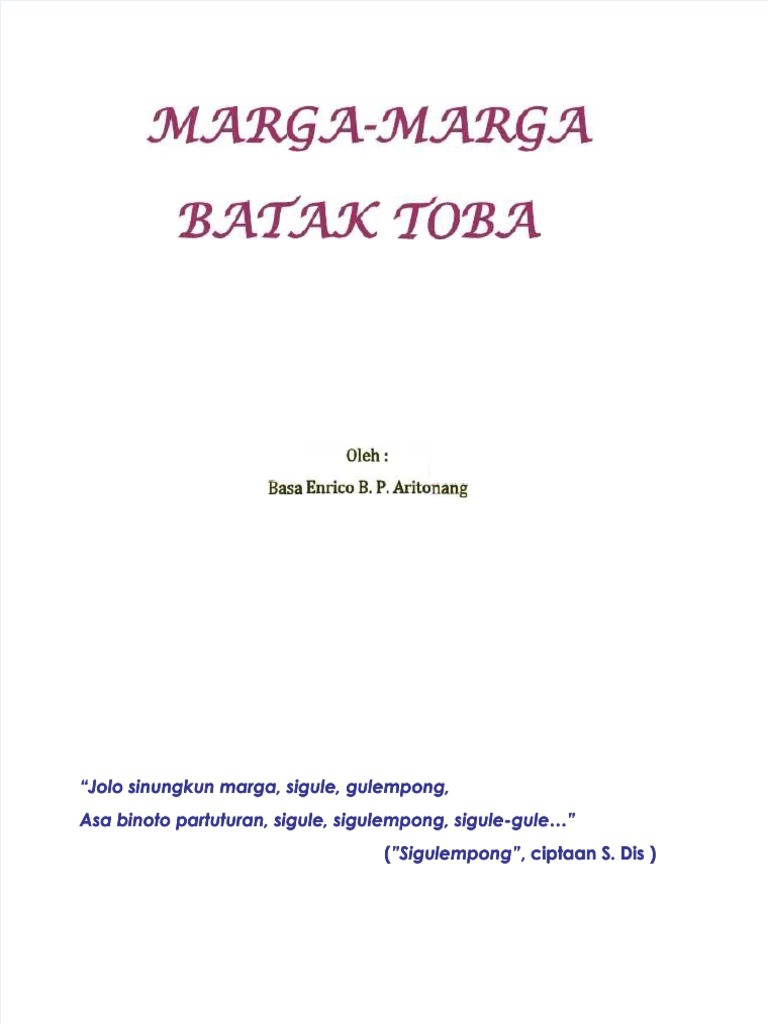 Marga-Marga Batak | PDF