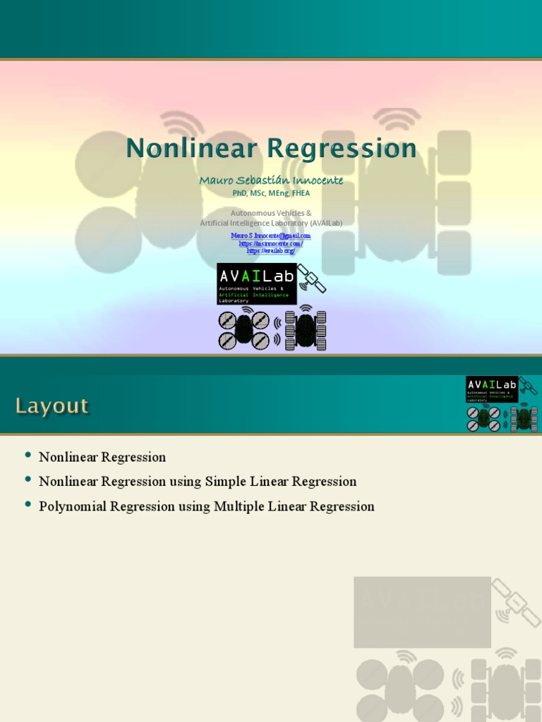 AV Lab: Mauro Sebastián Innocente | PDF | Nonlinear System | Regression Analysis