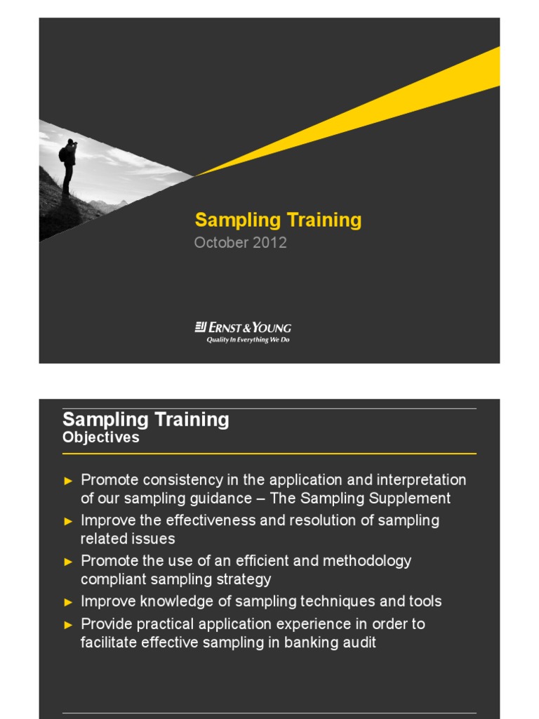 FSO Training 2012 - Audit Sampling | PDF | Sampling (Statistics ...