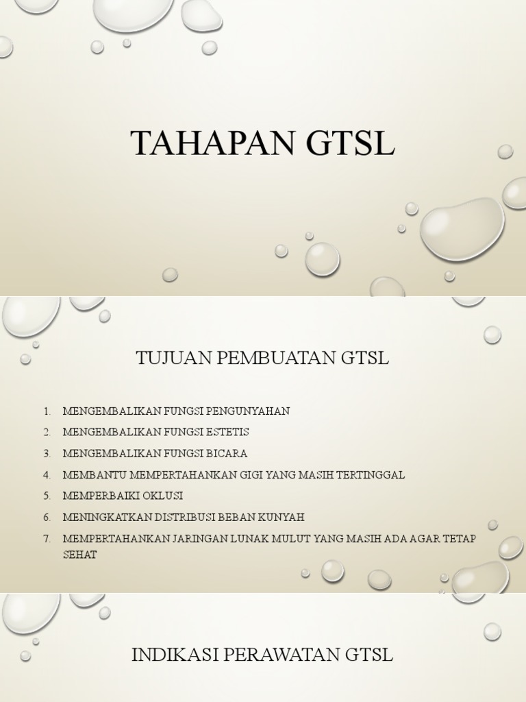 Tahapan GTSL | PDF