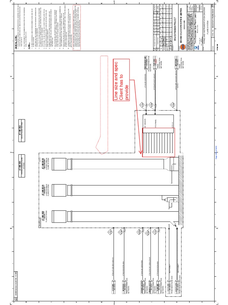 Flare System - P&ID | PDF | Hydraulics | Manufactured Goods