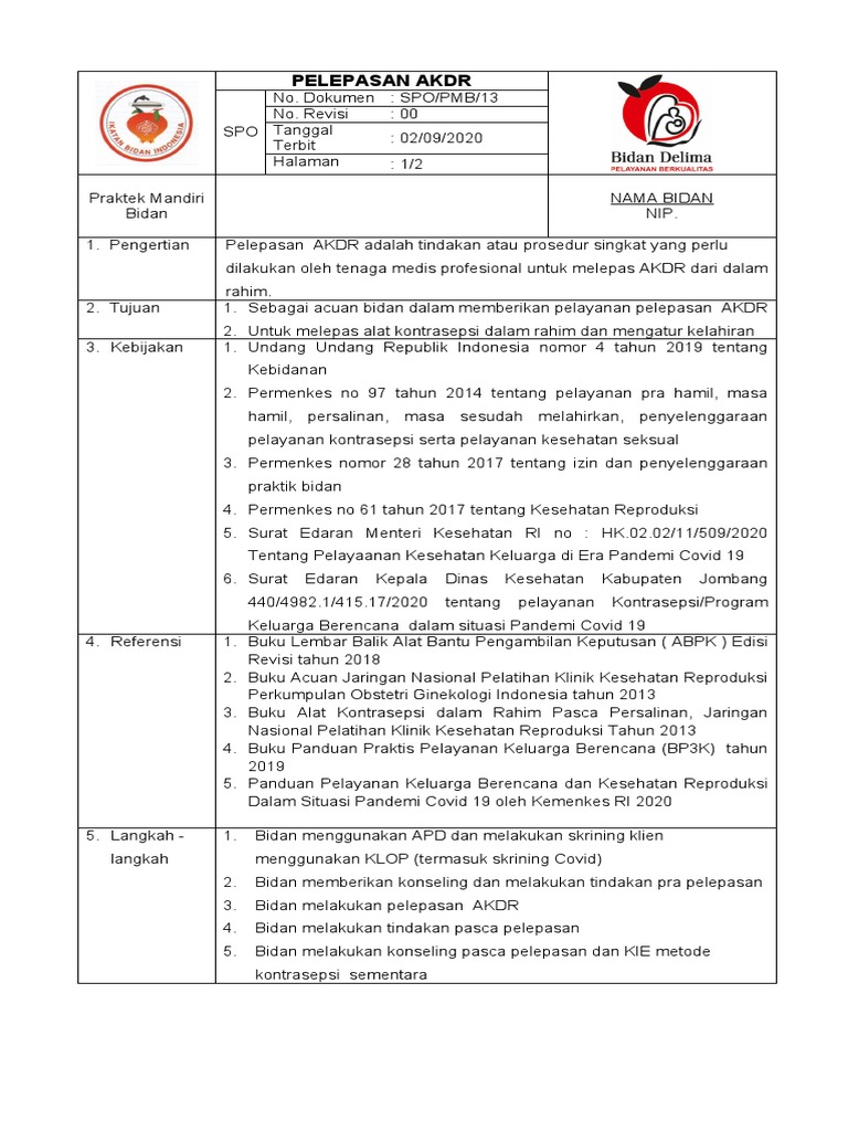 'Sop PMB 13 Pelepasan Akdr 2020, KB 3 | PDF