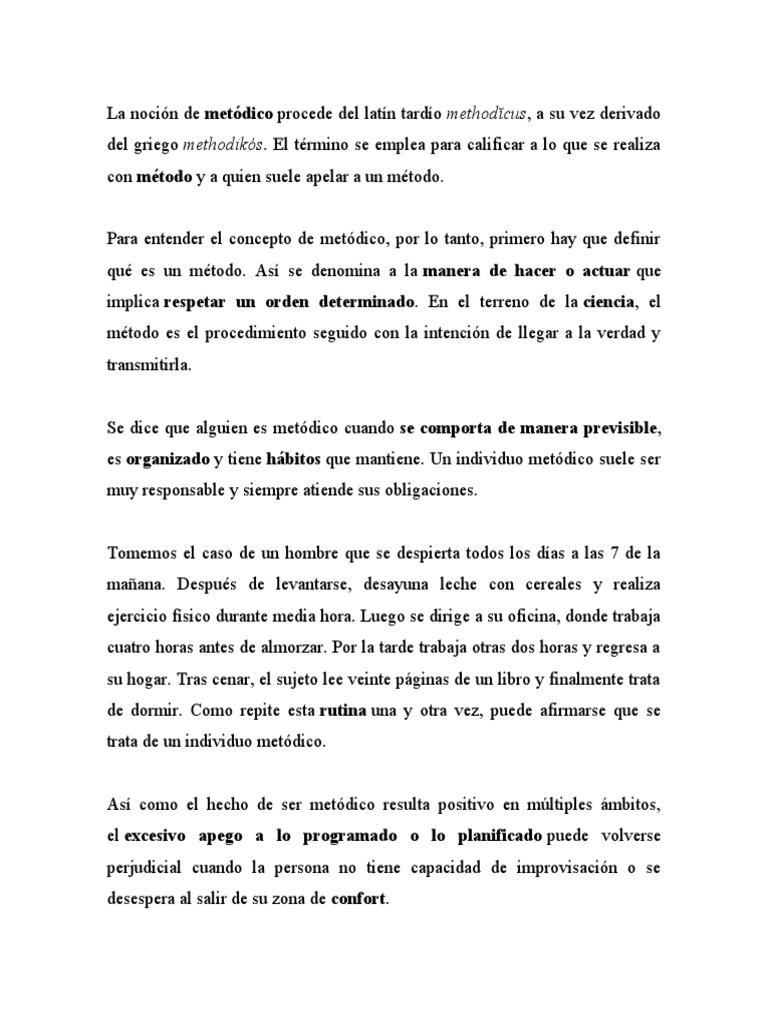 Metódico | PDF