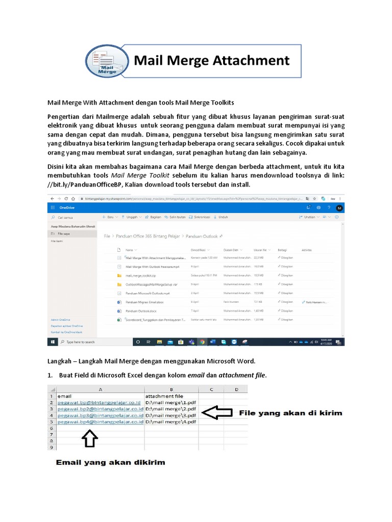 Mail Merge With Attachment | PDF