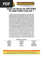 Sopa de Letras de Los Ecosistemas | PDF