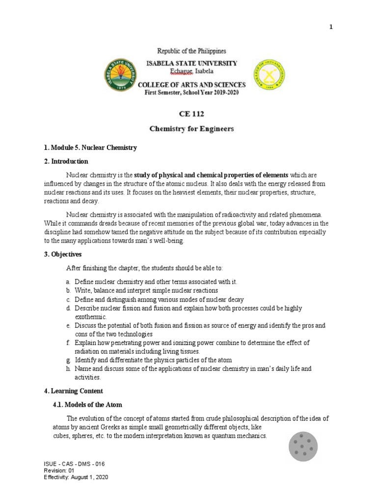 Nuclear Chemistry Overview | PDF | Radioactive Decay | Nuclear Fission