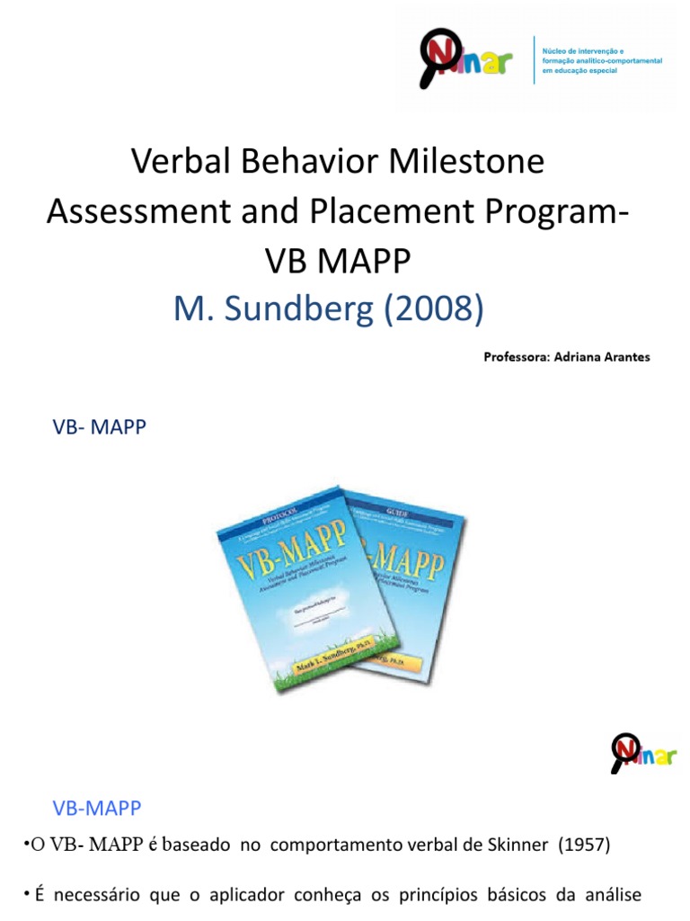 Avaliação VB-MAPP para Crianças com Autismo | PDF | Behaviorismo ...