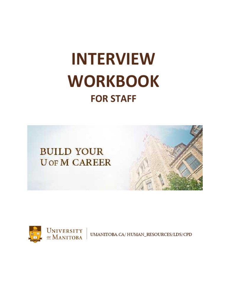 Interview Workbook: For Staff | PDF | Interview | Question