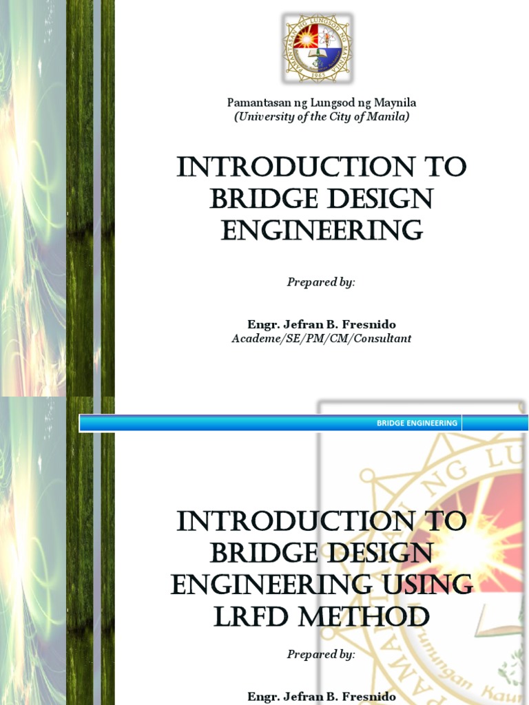 Lecture 2.0 - Introduction To LRFD Bridge Design | PDF | Business