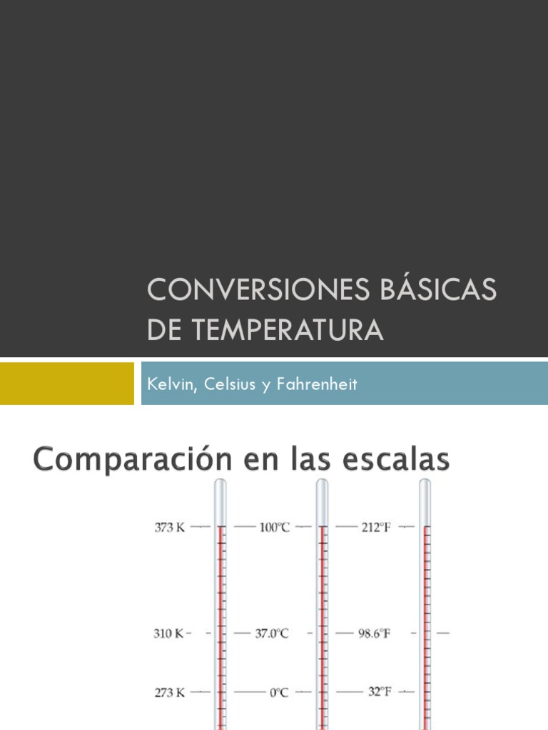 Conversiones Básicas de Temperatura | PDF