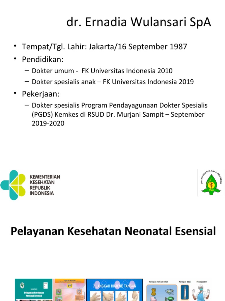 Pelayanan Neonatal Esensial | PDF