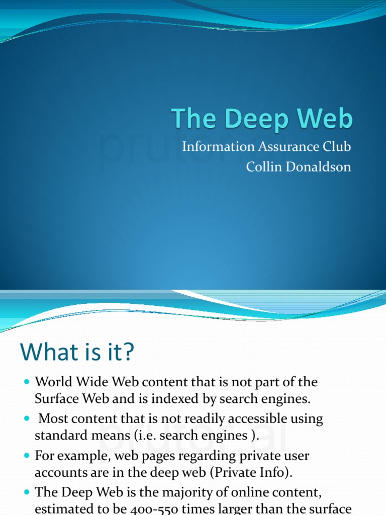 The Deep Web | PDF | World Wide Web | Internet & Web