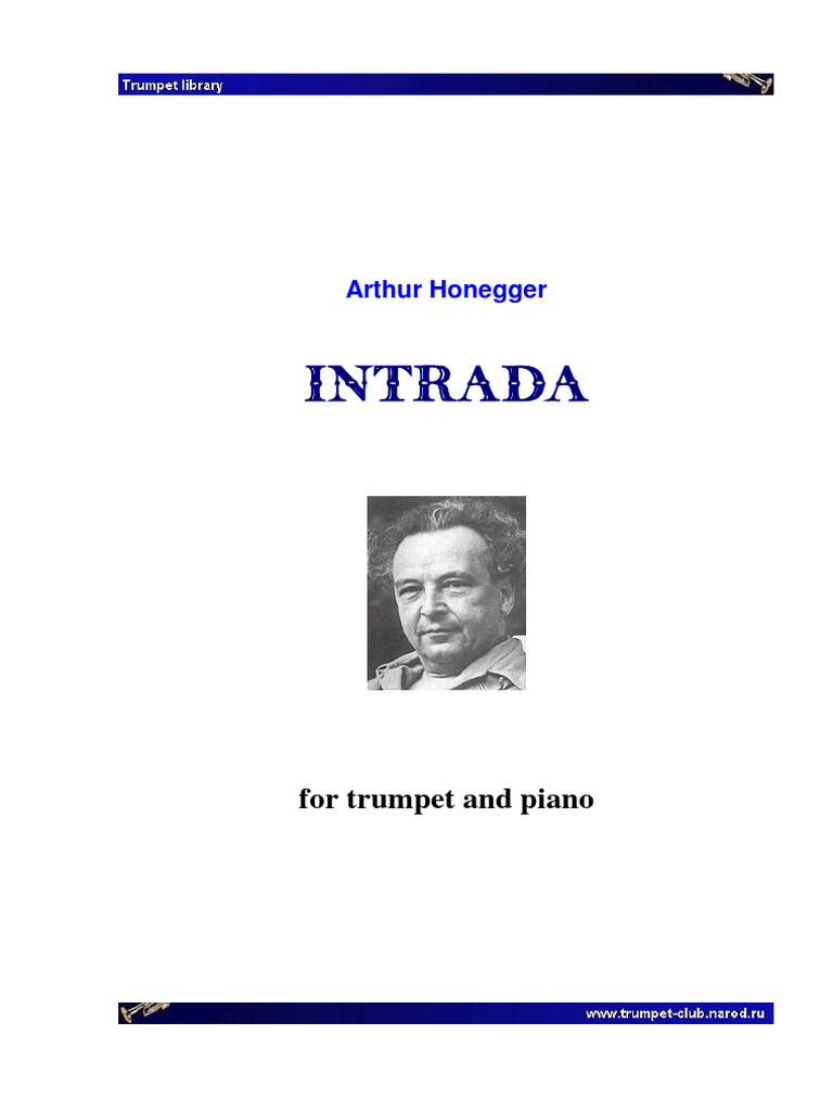 Arthur Honegger "Intrada | PDF