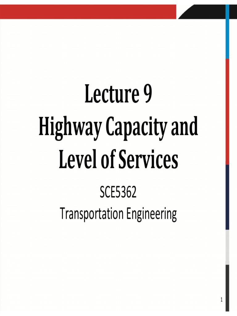 Highway Capacity and LOS Analysis | PDF | Lane | Controlled Access Highway