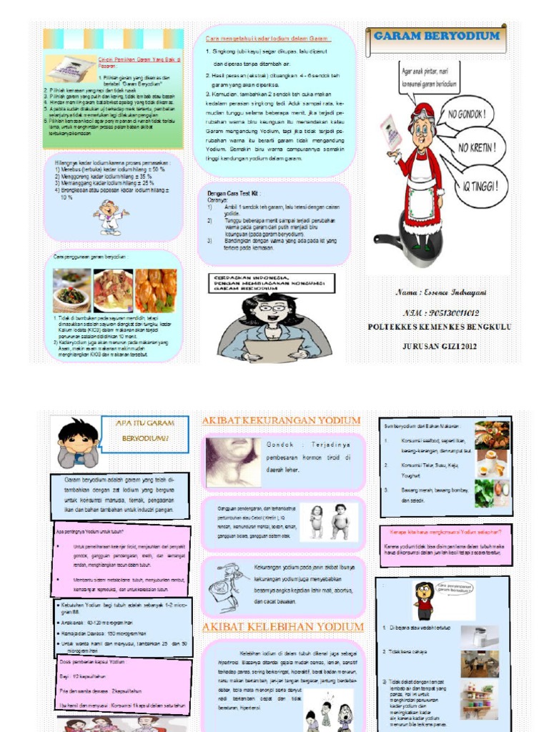 Leaflet Garam Yodium | PDF