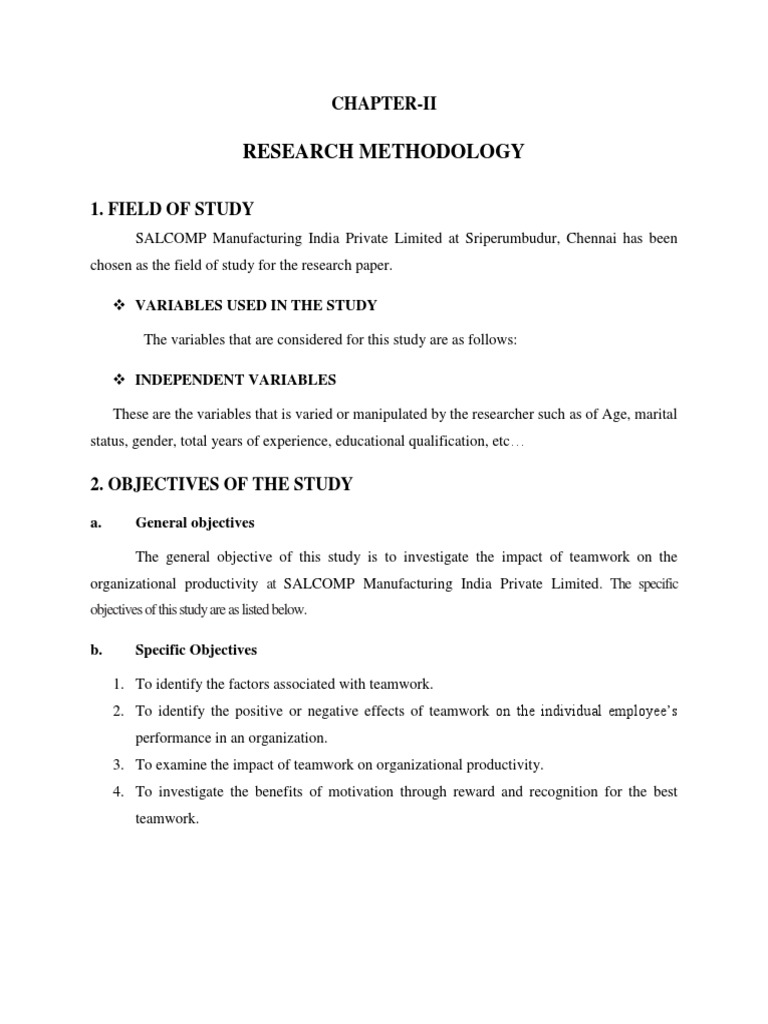 Chapter 2 - Research Methodology | PDF | Research Design | Data