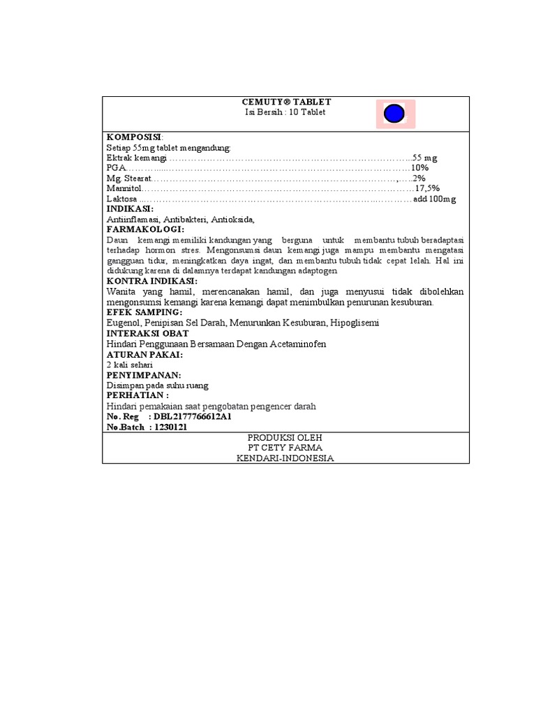 Brosur Obat (Herbal) | PDF