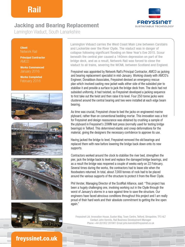 Emergency Stabilization and Bearing Replacement of the Flood-Damaged ...