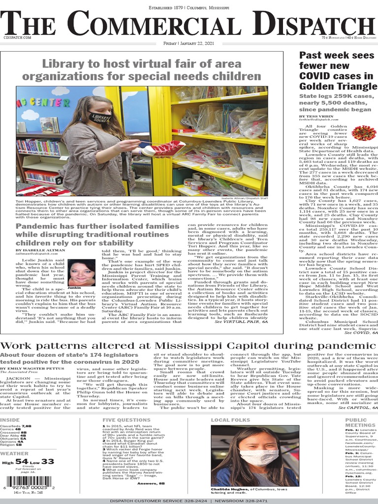 Commercial Dispatch Eedition 1-22-21 | PDF | United States Senate ...