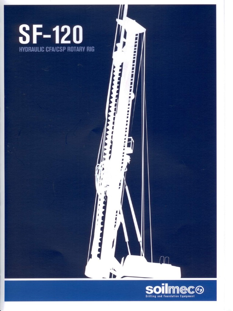 SF120 | PDF | Drilling Rig | Deep Foundation